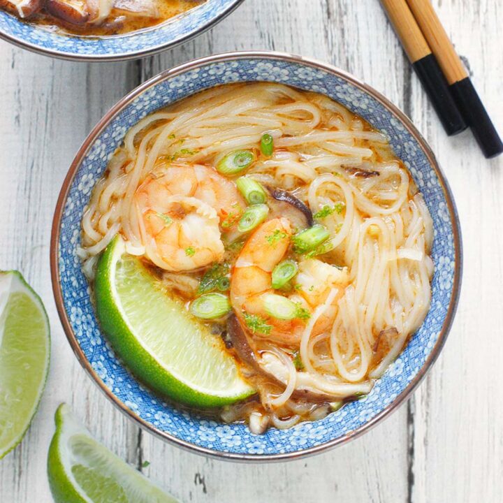 Shrimp Shiitake Curry Soup - SoupAddict