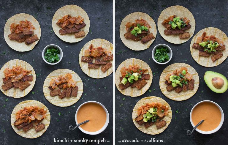 Kimchi Tacos with Gochujang Aioli – SoupAddict