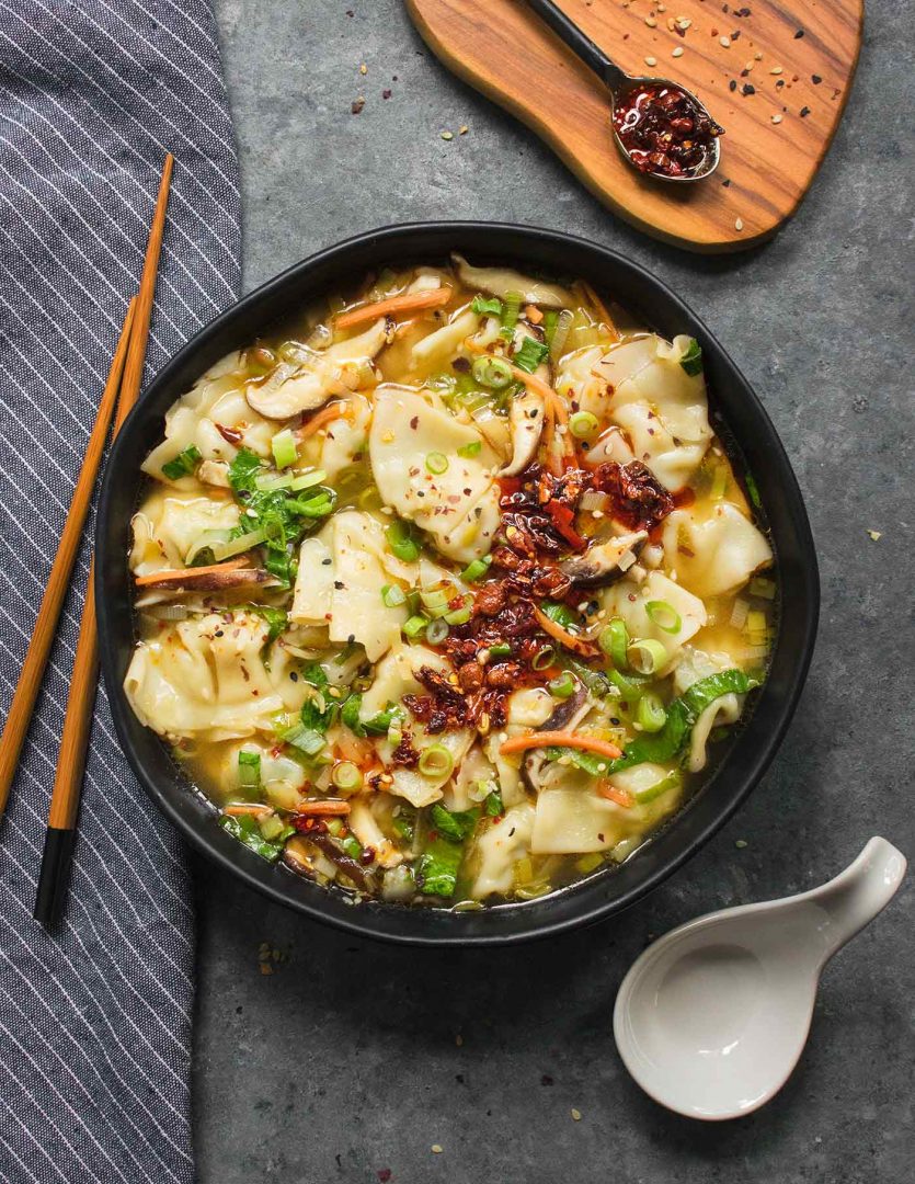 Potsticker Soup | Easy Dumpling Soup | SoupAddict