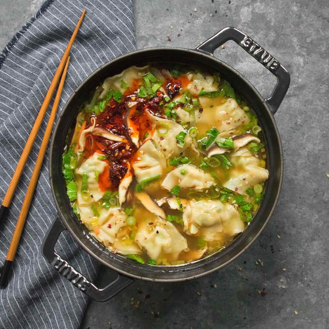 Potsticker Soup | Easy Dumpling Soup | SoupAddict
