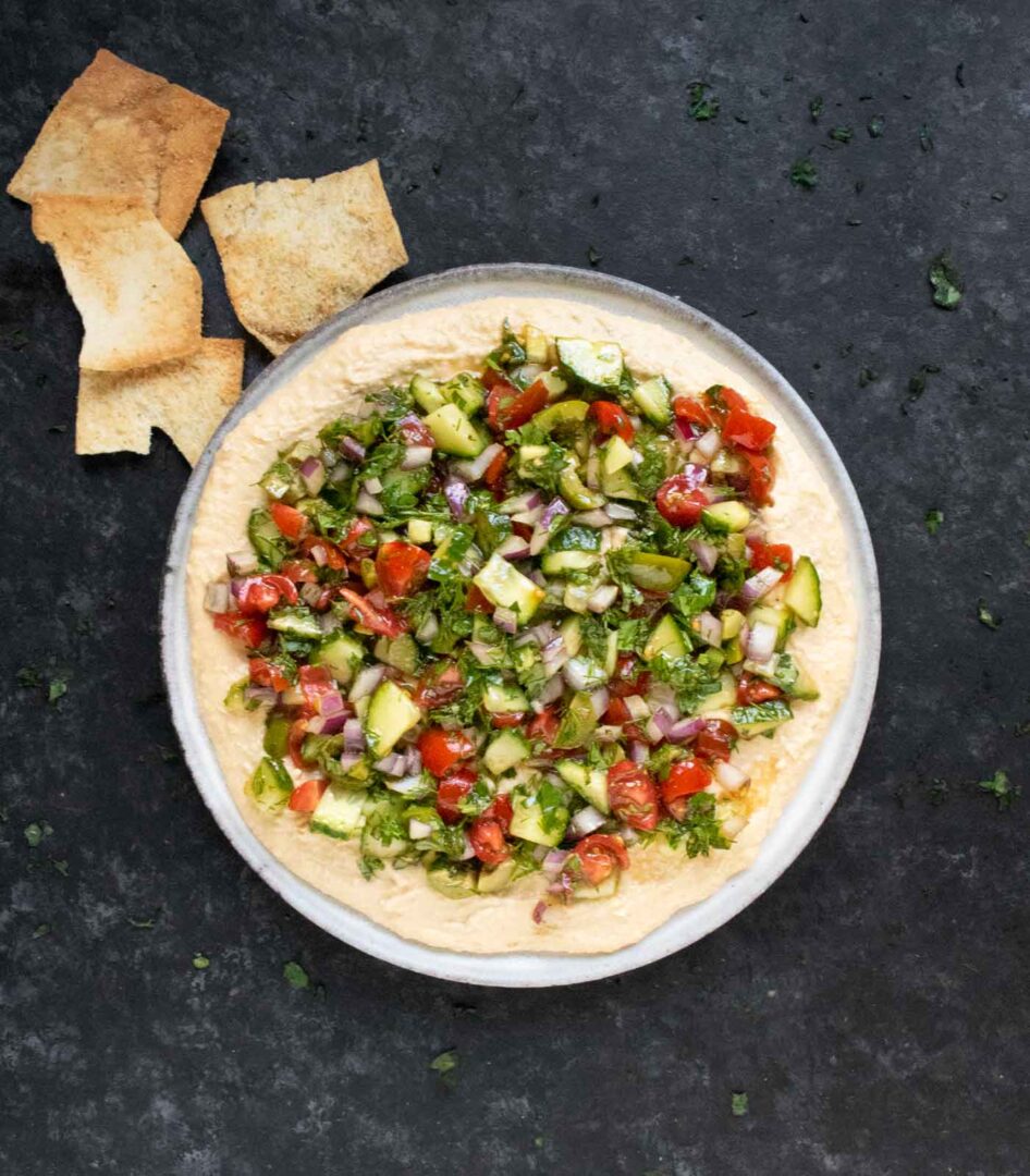 Layered Veggies & Hummus Dip – SoupAddict
