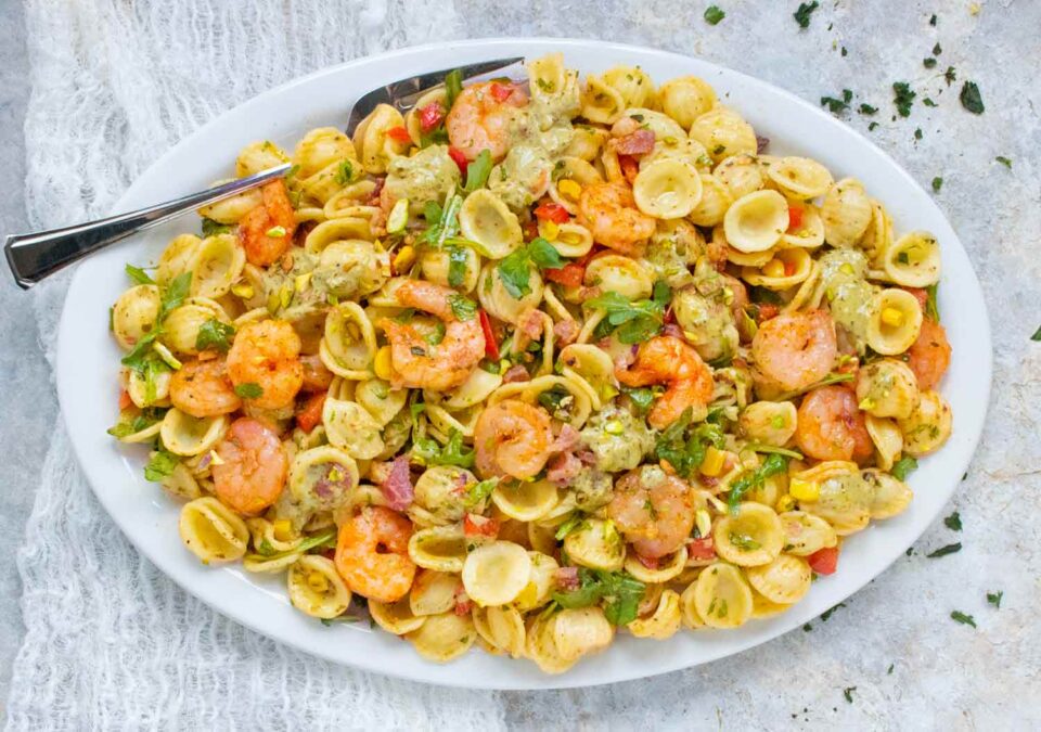 Summer Shrimp & Pancetta Pasta Salad