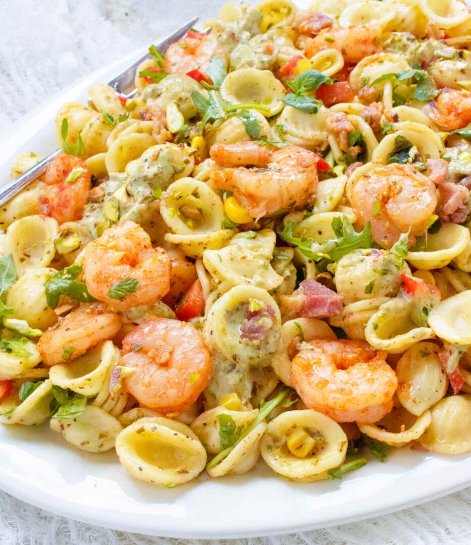 Summer Shrimp & Pancetta Pasta Salad