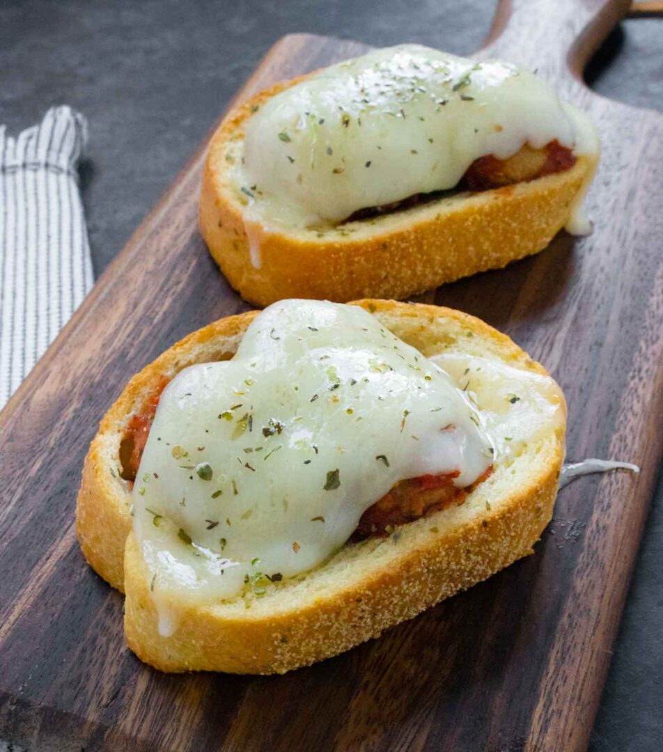 Meatballs on Texas Toast