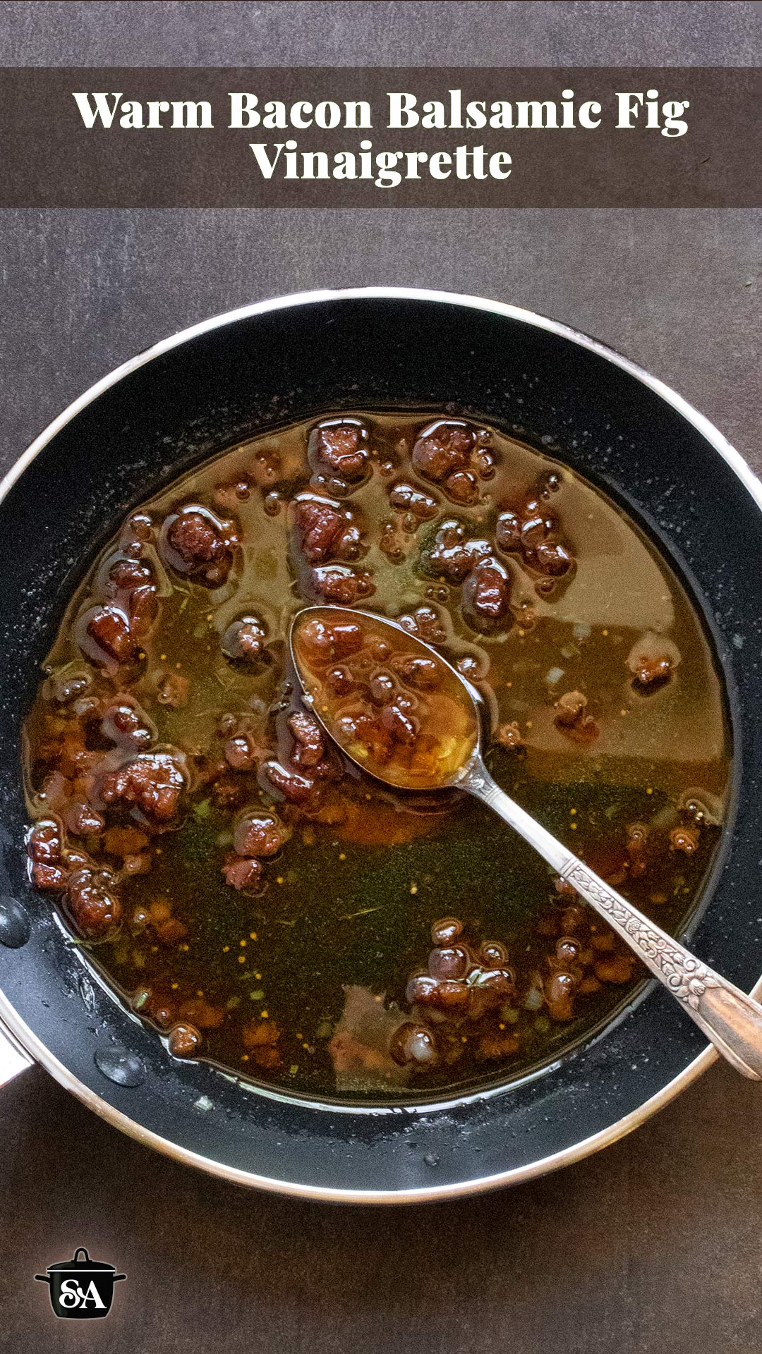 Warm Bacon Balsamic Fig Vinaigrette
