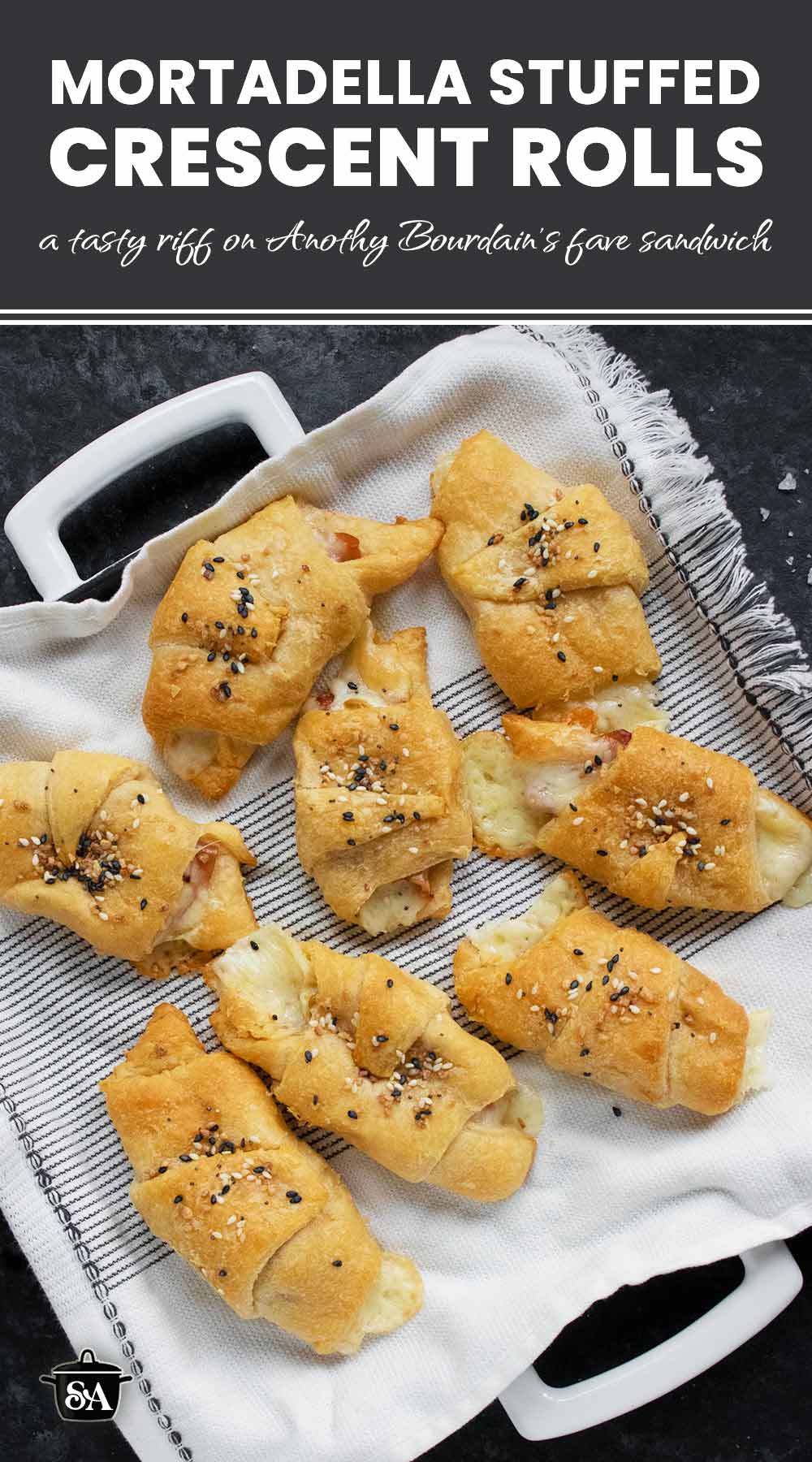 Mortadella Stuffed Crescent Rolls
