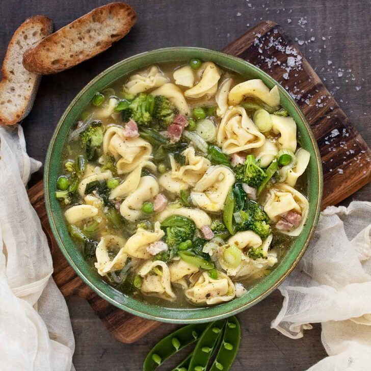 Tortellini Primavera Soup