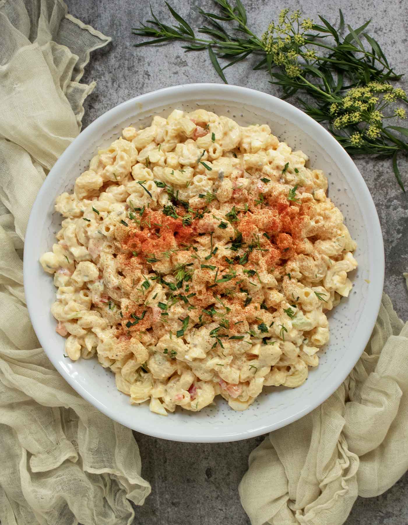 Deviled Egg Macaroni Salad